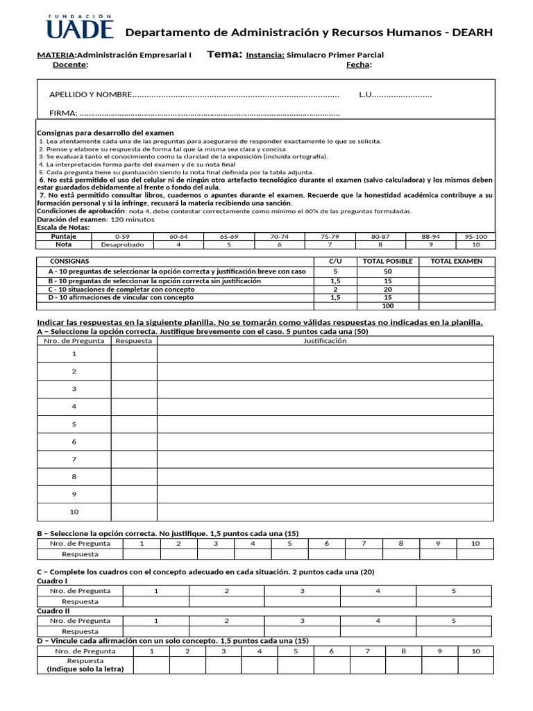 Simulacro Primer Parcial - AEI - 1C 2025 | PDF | Walmart | Business