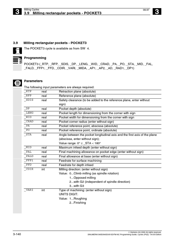 Milling Rectangular Pockets with POCKET3 | PDF | Euclidean Geometry ...