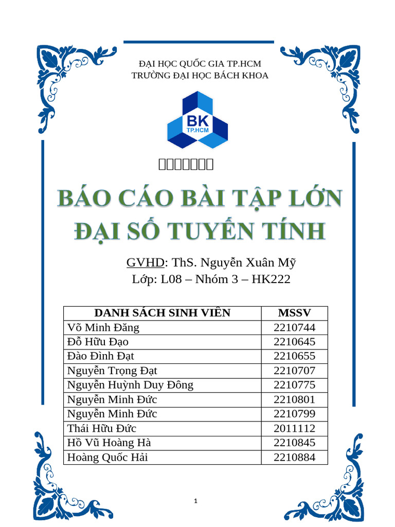 BTLDSTT l08 Nhóm 3 | PDF