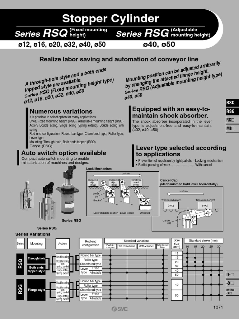 Stopper Cylinder: RSQ RSG | PDF | Bipolar Junction Transistor | Switch