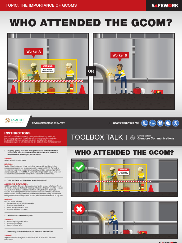 The Importance of Gcoms | PDF | Occupational Safety And Health | Safety