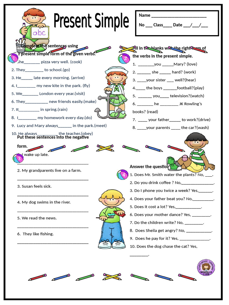 Present Simple Exercises for Adults | PDF