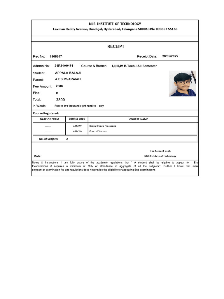 Advance Supply Receipt | PDF