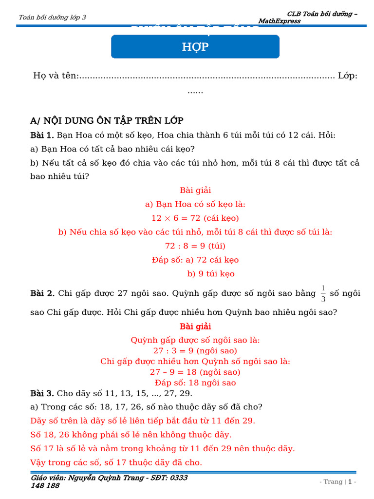 3A2 - LĐ 28.12.2024 Ôn tập tổng hợp | PDF