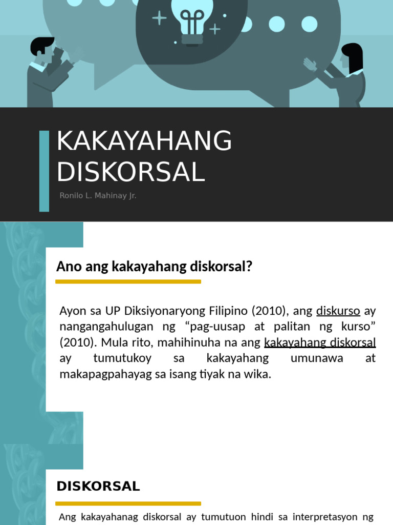 Diskorsal 1 | PDF