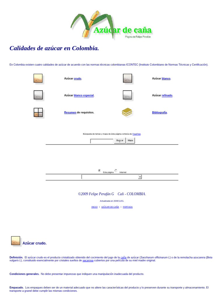 NORMA TÉCNICA NTC 611 - Calidades de Azúcar en Colombia | PDF | Azúcar ...