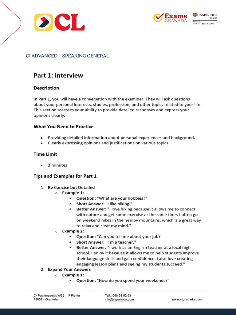 Advanced Speaking Tips for C1 Exam | PDF | Infrastructure | Decision Making
