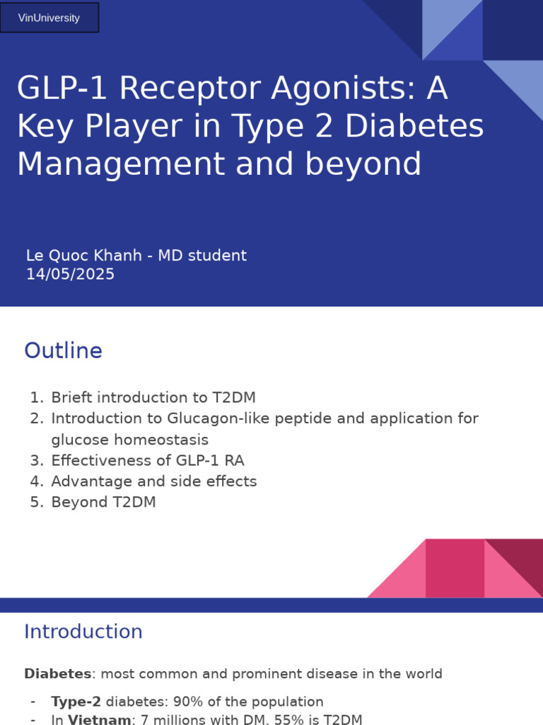 GLP-1 Agonists in Type 2 Diabetes Care | PDF | Endocrine System ...