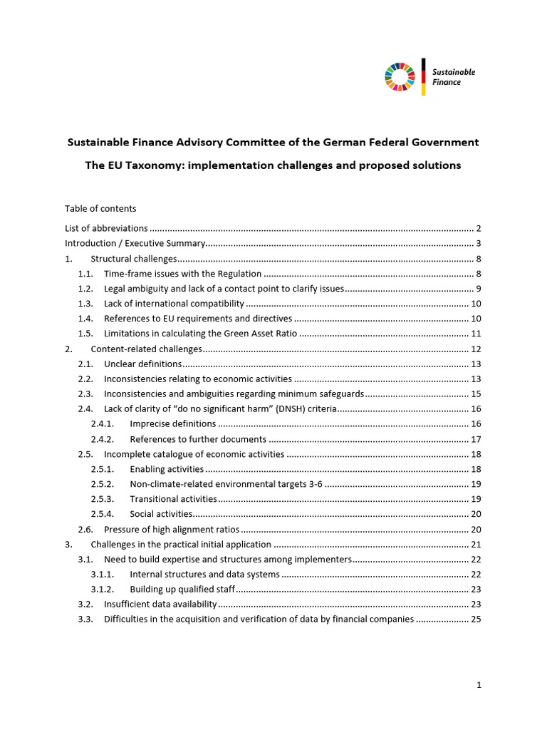 EU Taxonomy Challenges and Solutions | PDF | Audit | Life Cycle Assessment