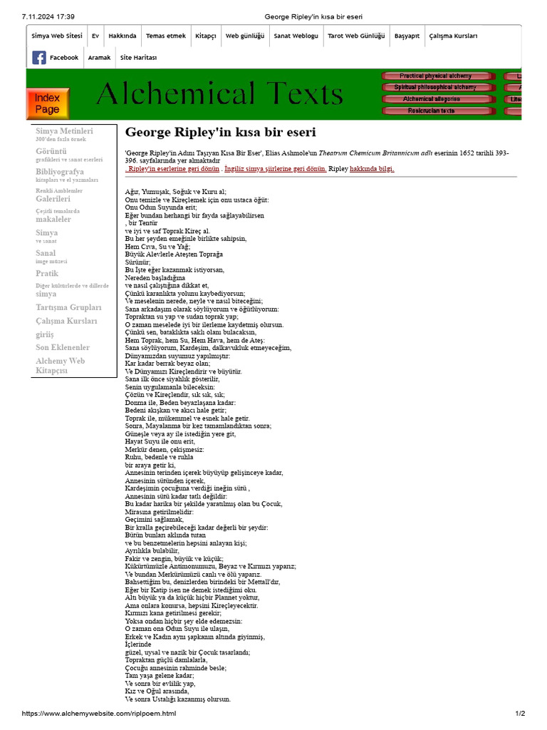 George Ripley'in Kısa Bir Eseri | PDF