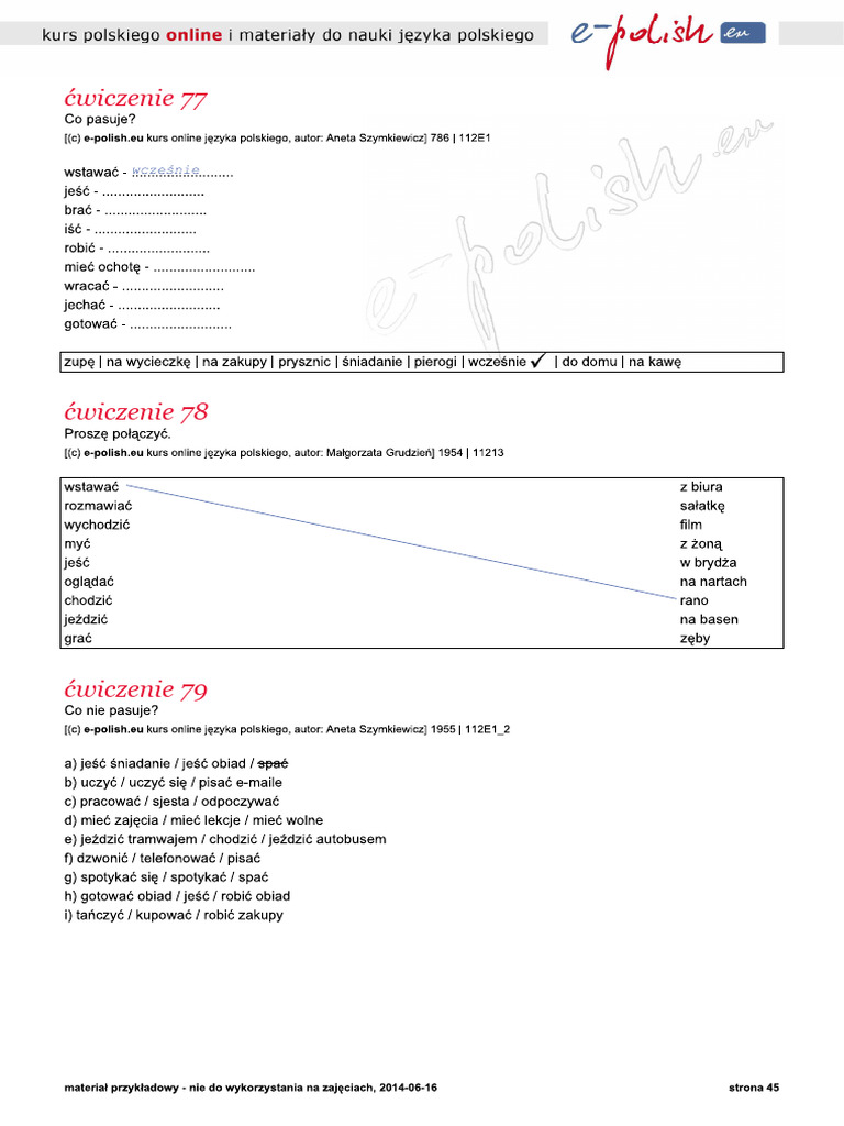 Lekcja 12 Cwicz PD | PDF