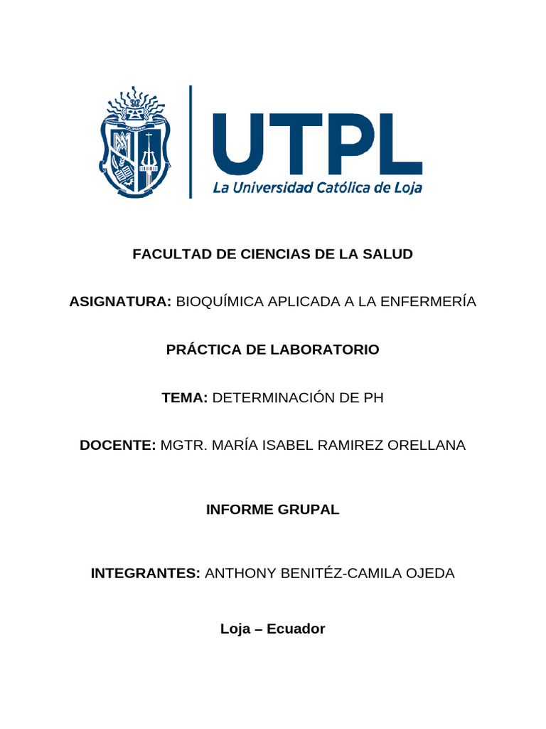 Informe PH | PDF | Ph