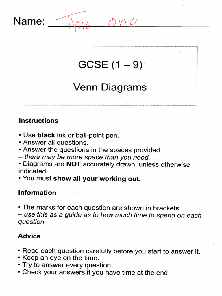 5 Venn Diagrams | PDF