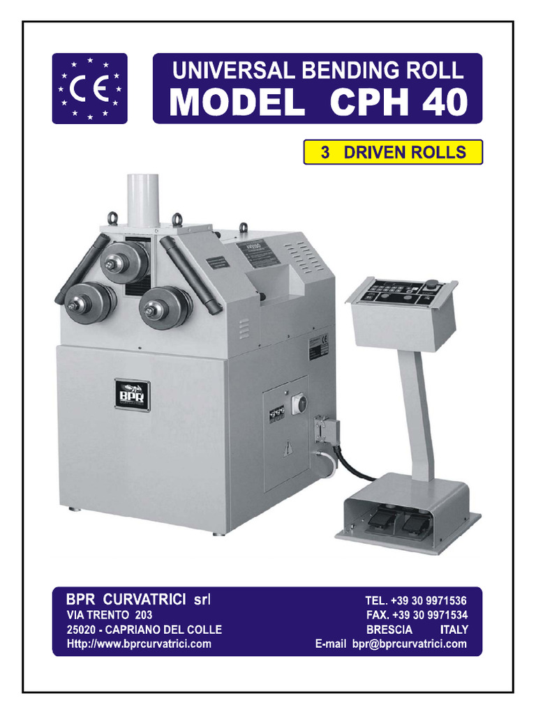 CPH40 BPR | PDF | Gear | Machines
