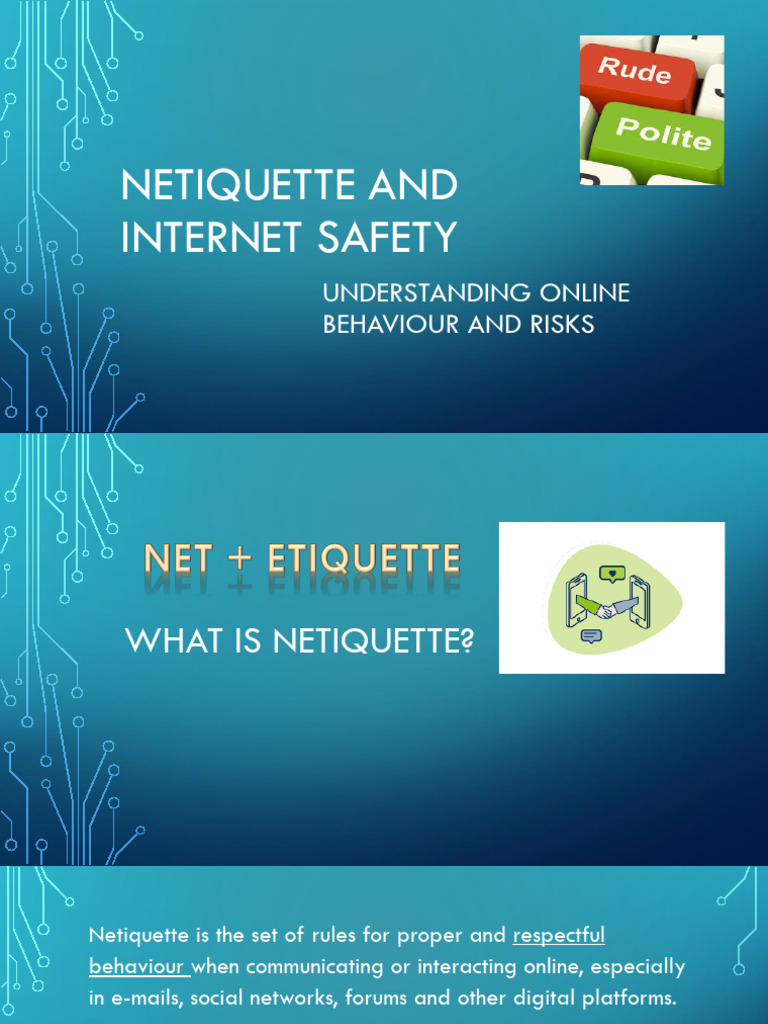 Understanding Netiquette and Online Safety | PDF | Etiquette | Cyberspace