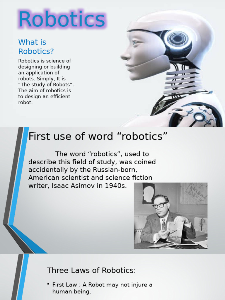 Robotics Presentation 33 Slides | PDF | Robot | Robotics