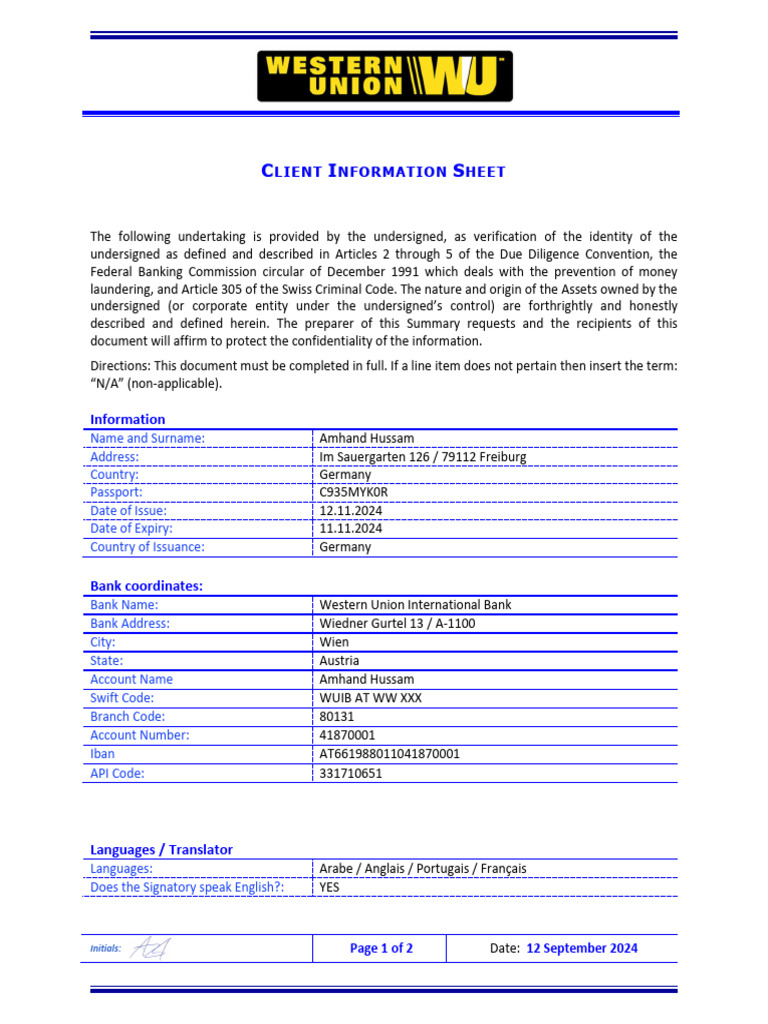 CIS Amhand Hussam | PDF