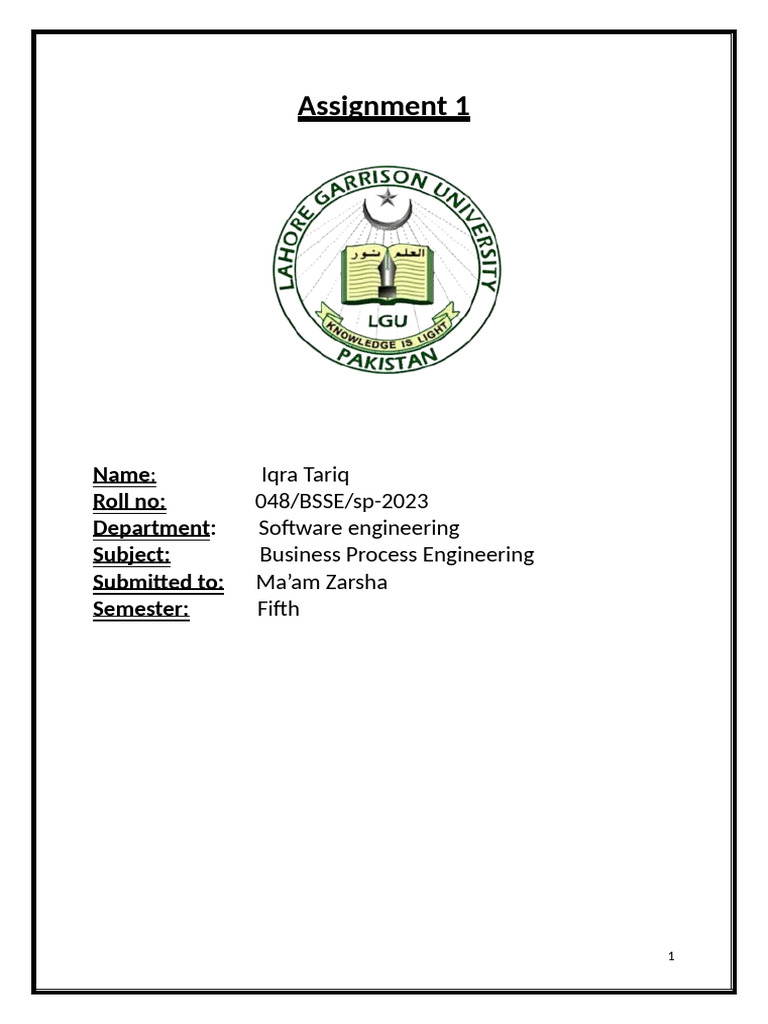 Assignment 1 PP (1) (AutoRecovered) | PDF | Credit | Finance & Money Management