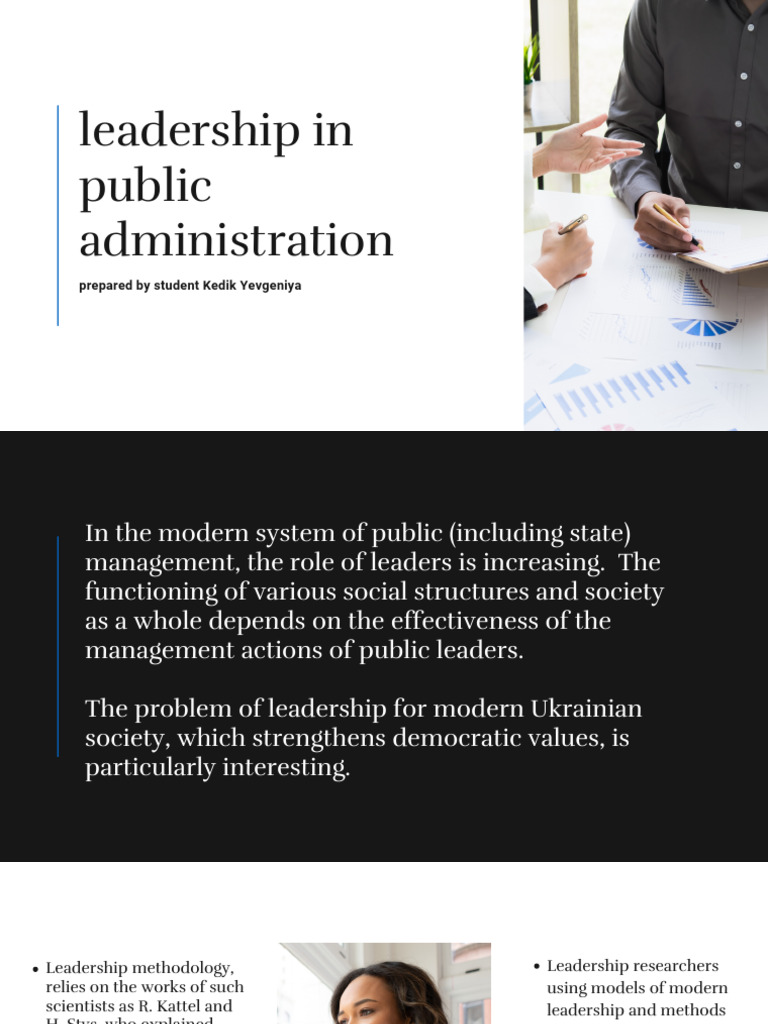 Leadership Theories in Public Administration | PDF | Leadership ...