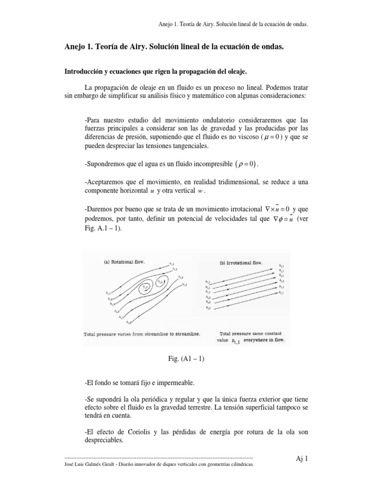 Teoria Lineal de Ondas | PDF | Olas | Fluido