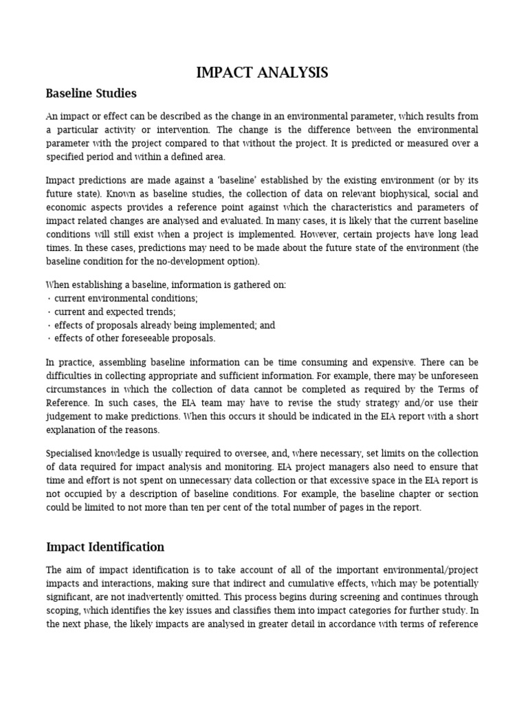 Impact Analysis 7. SIA 2020 | PDF | Environmental Impact Assessment ...
