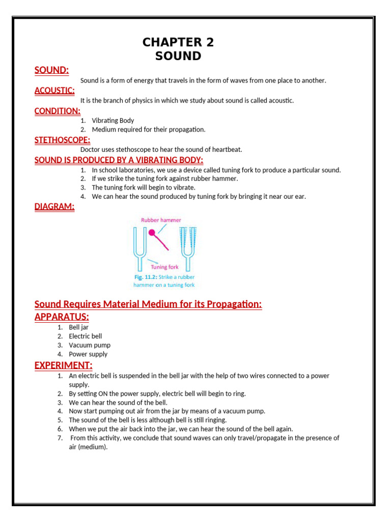 Physics Chapter 2 10 Class | PDF | Sound | Decibel