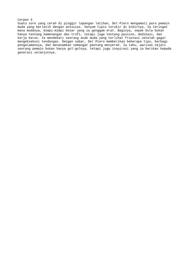 Del Piero Bukan Dul Piro | PDF