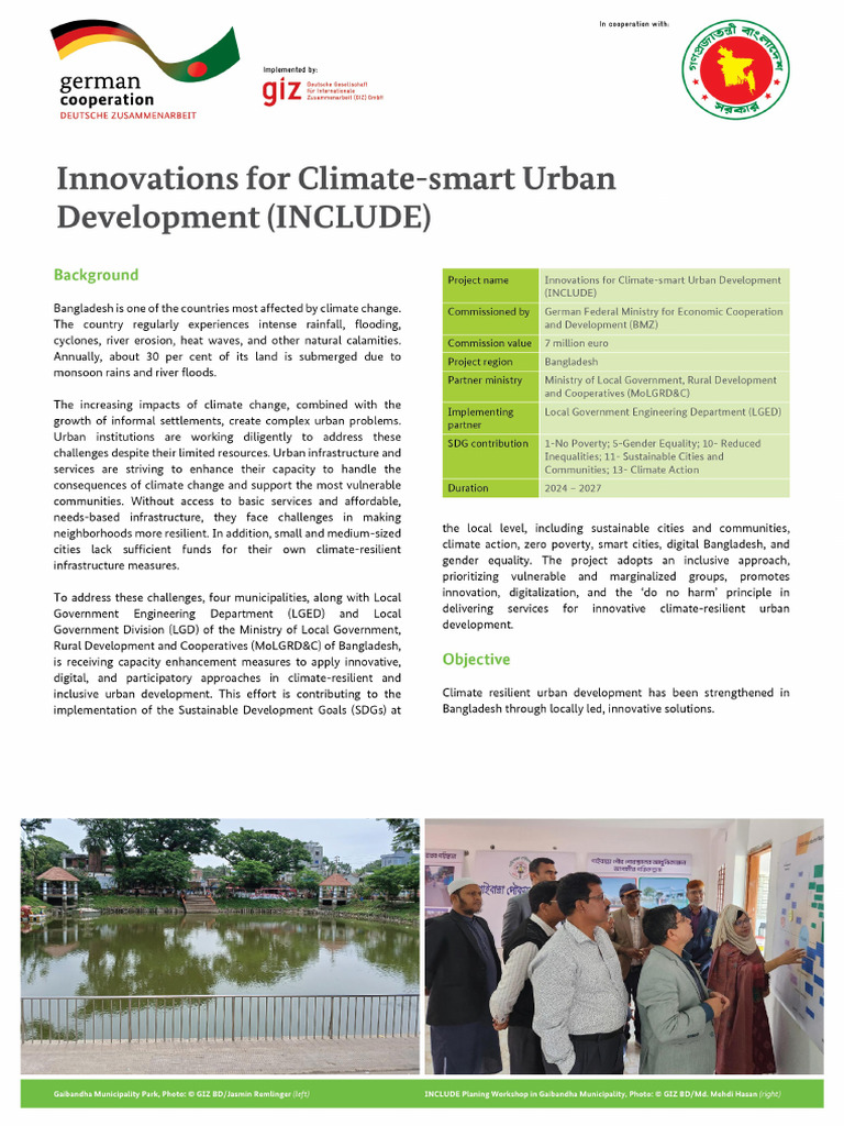 Factsheet INCLUDE GIZ March 2025 | PDF