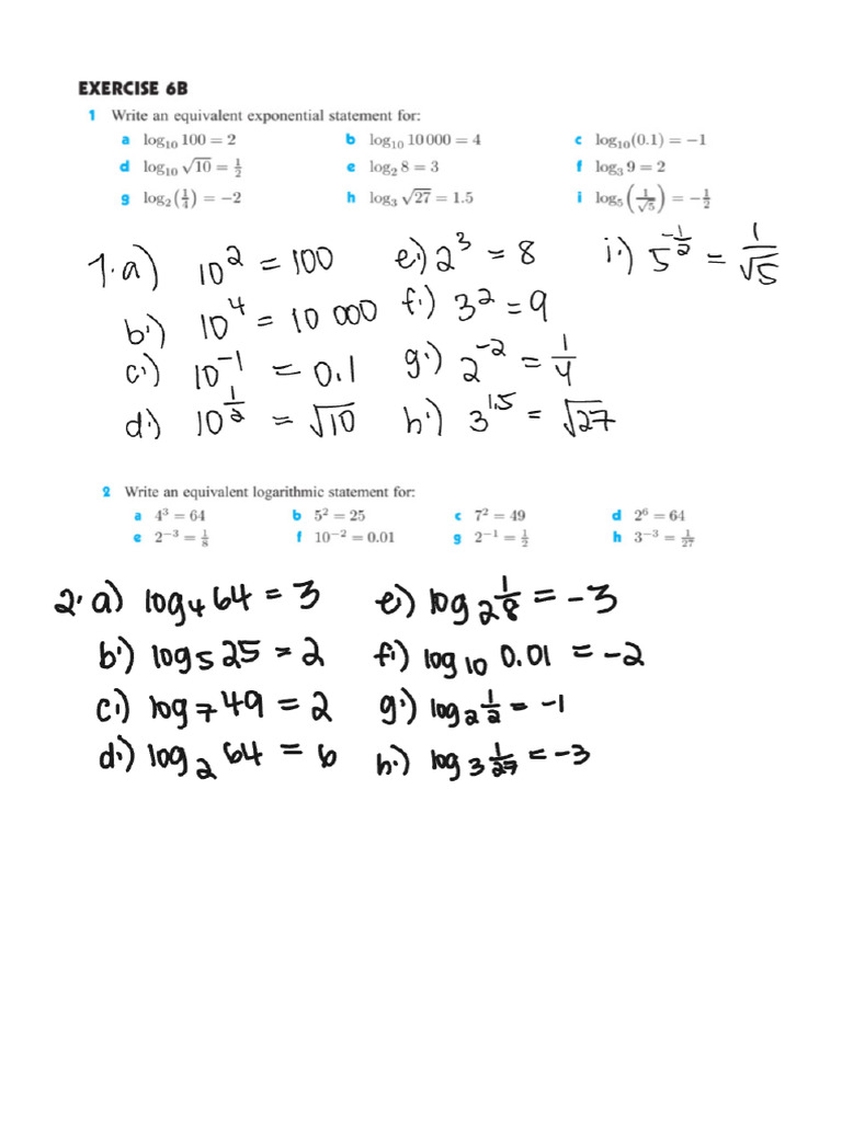 Logarithmic Functions | PDF
