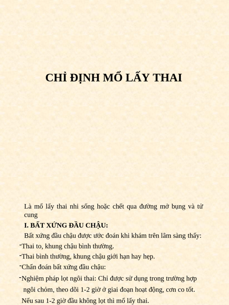 Chi Dinh Mo Lay Thai DR pHƯƠNG | PDF