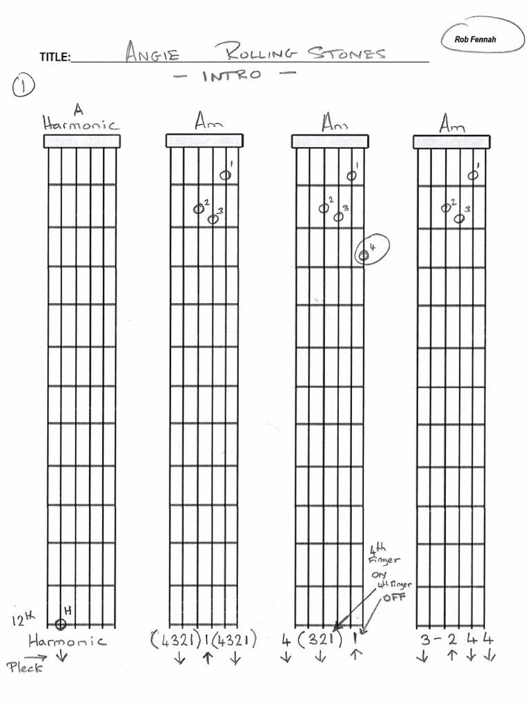 Angie - Rolling Stones | PDF