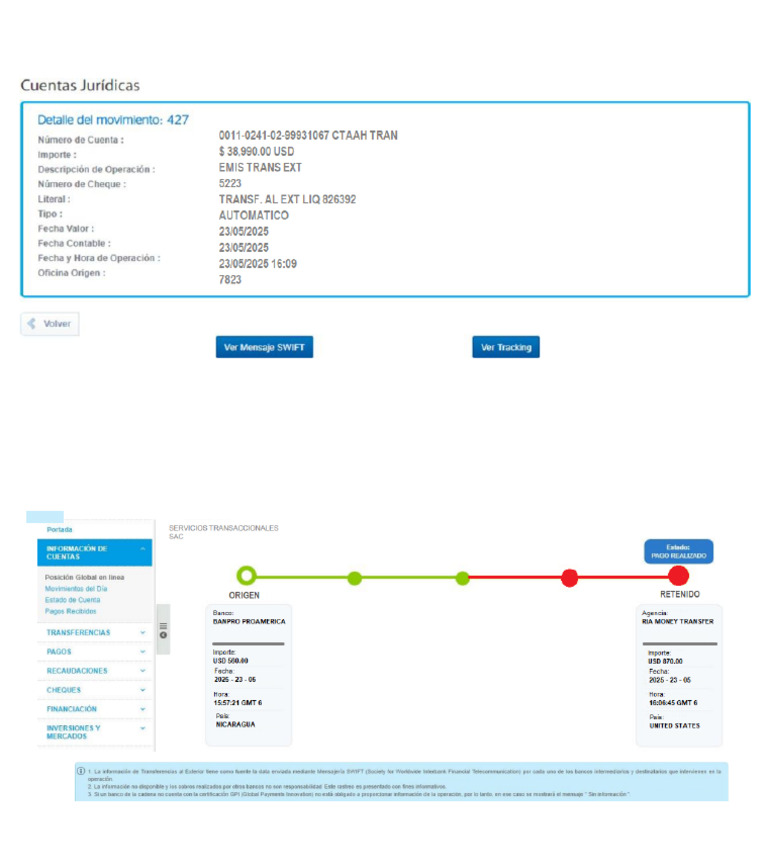 Tracking Transferencias Exterior Swift Gpi | PDF