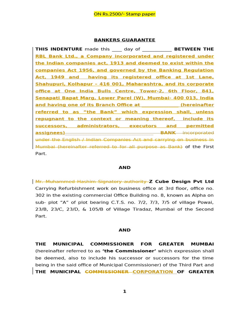Bank Guarantee Agreement Template | PDF | Justice | Crime & Violence