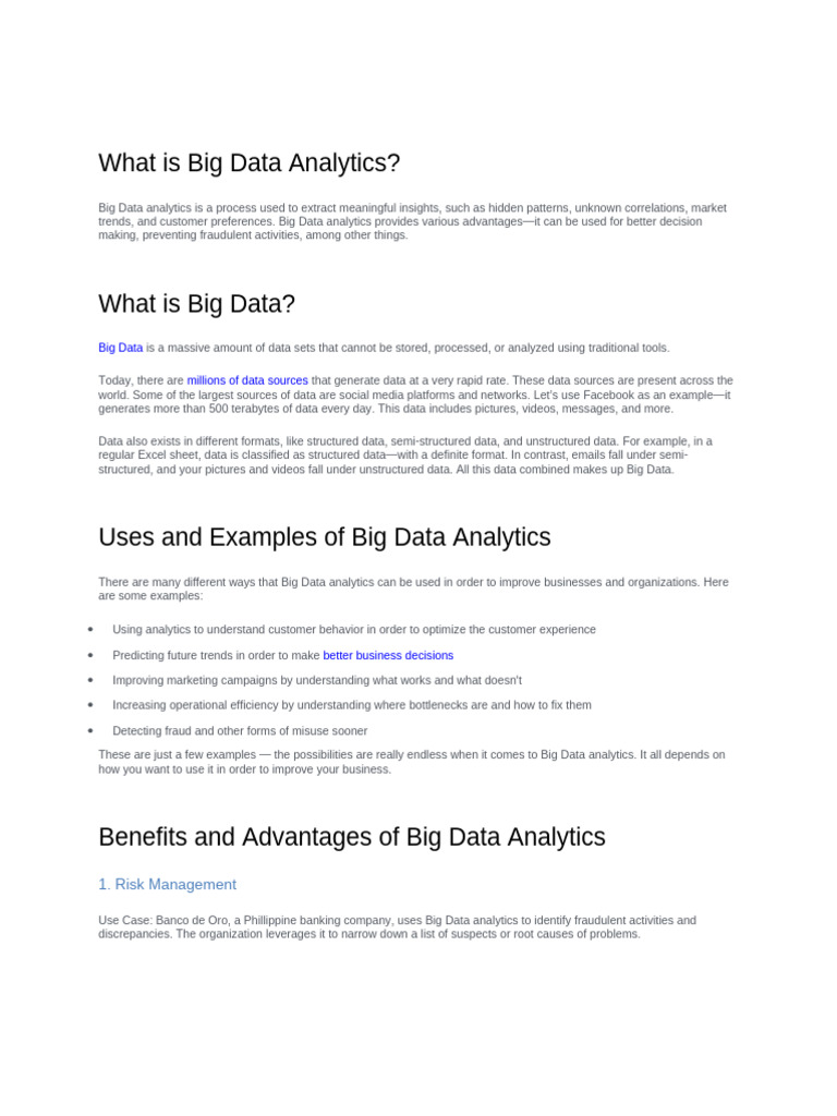 Unit 2 Big Data Analytics | PDF | Data Analysis | Median