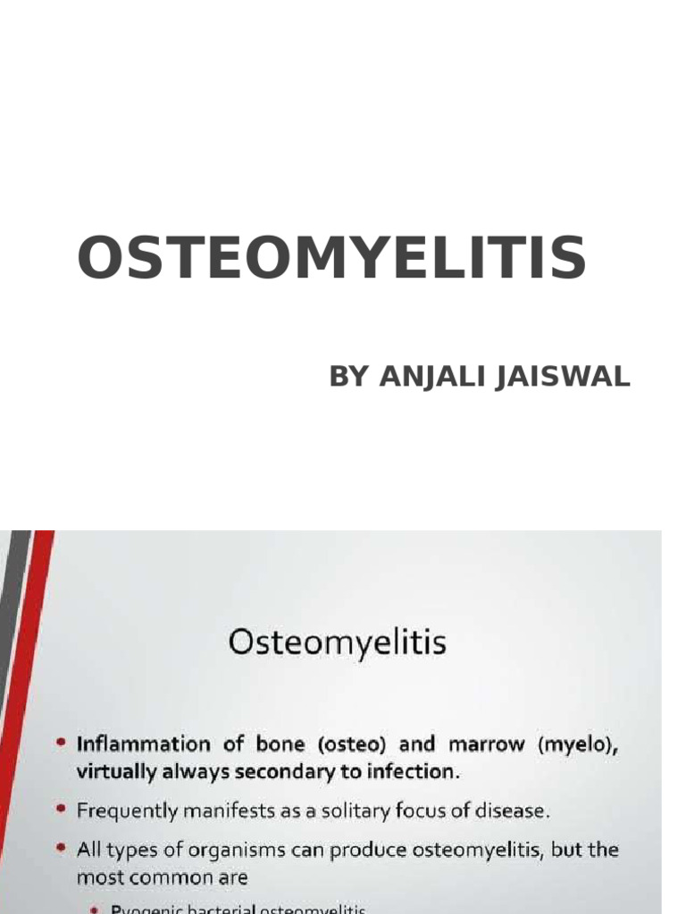Osteomyelitis | PDF
