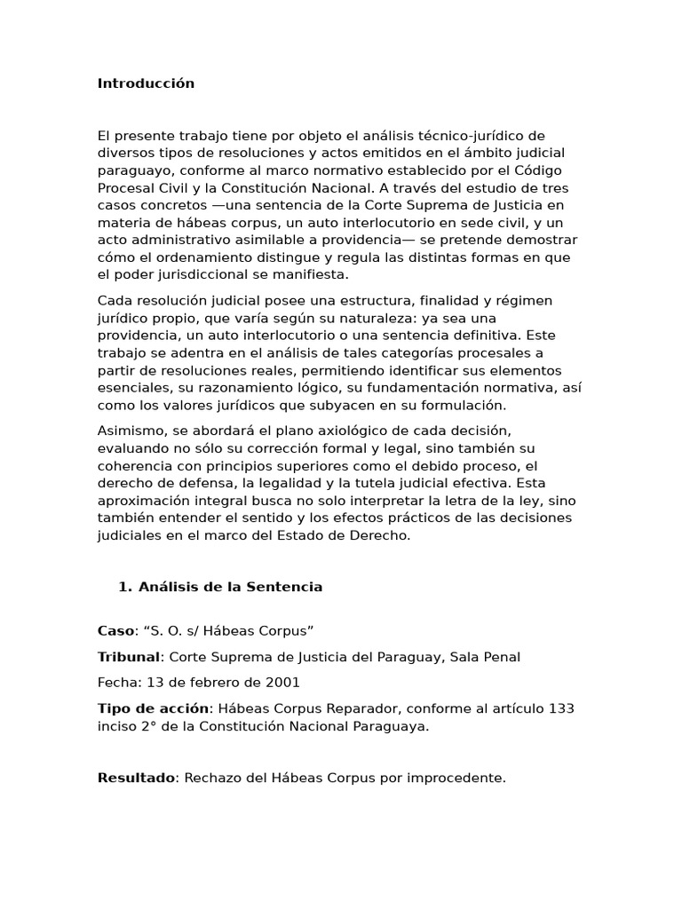Gladys | PDF | Habeas corpus | Ley procesal