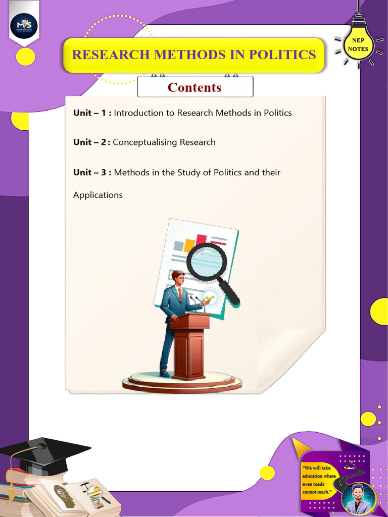 Research Methods in Politics Ans English Org by Navneesh | PDF ...
