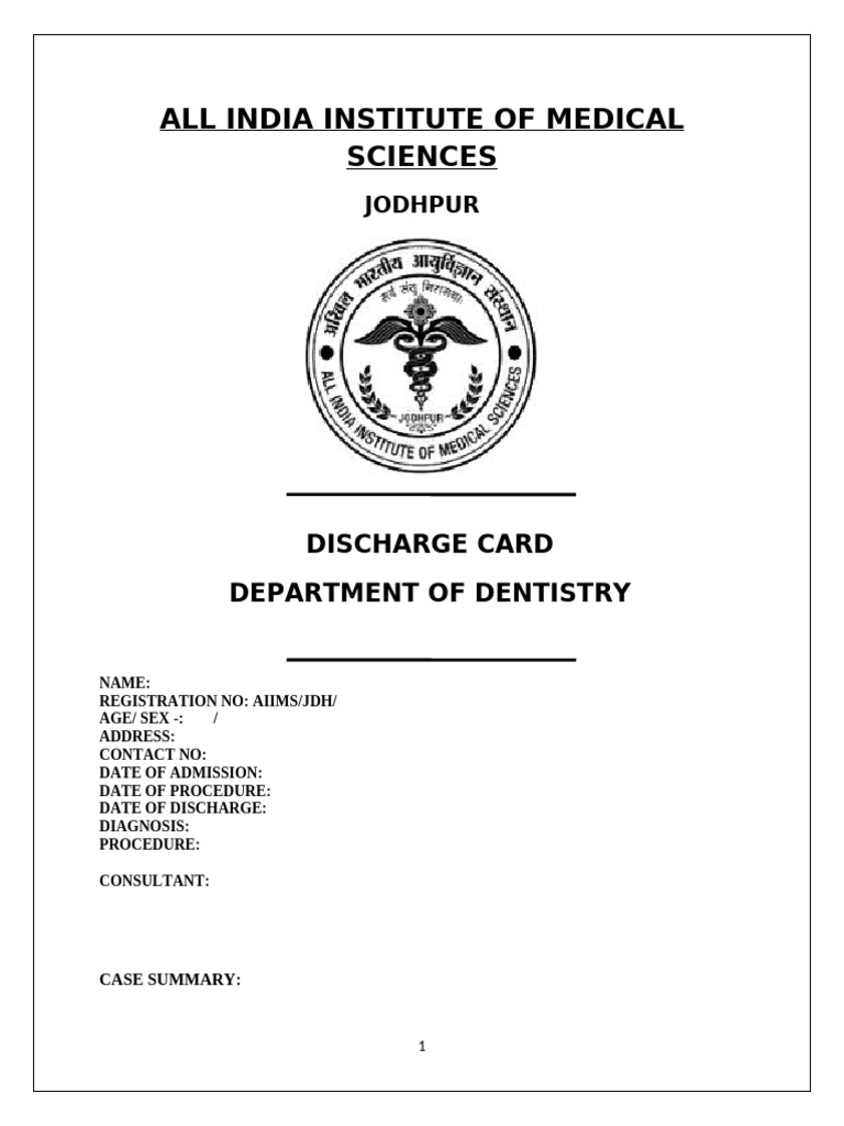 Gajanand Left Parasymphysis Fracture Discharge (1) 3 (1) 2 | PDF ...