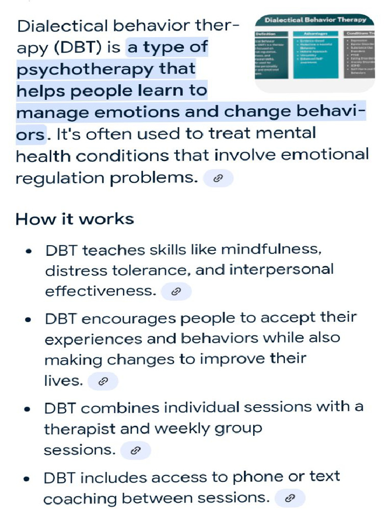 Dialectical Behavior Therapy Dbt Pdf Pdf