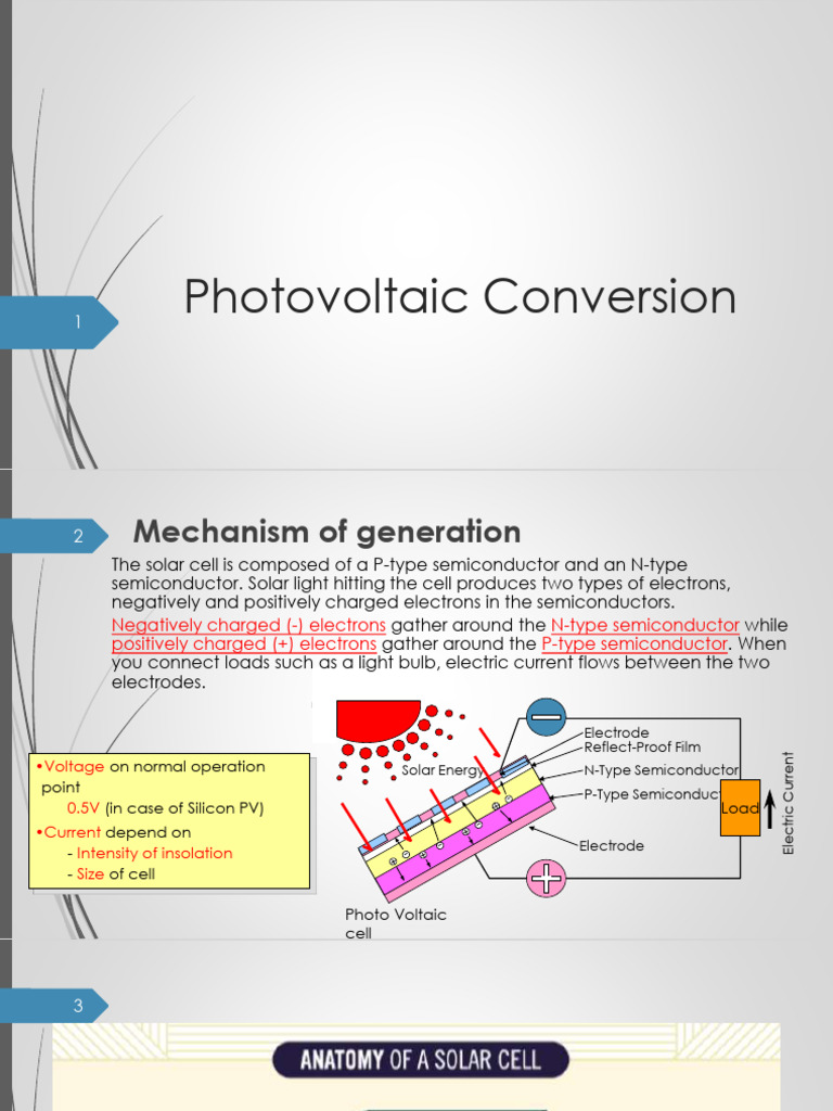 2.9 Photovoltaic Conversion | PDF | Photovoltaics | Solar Cell
