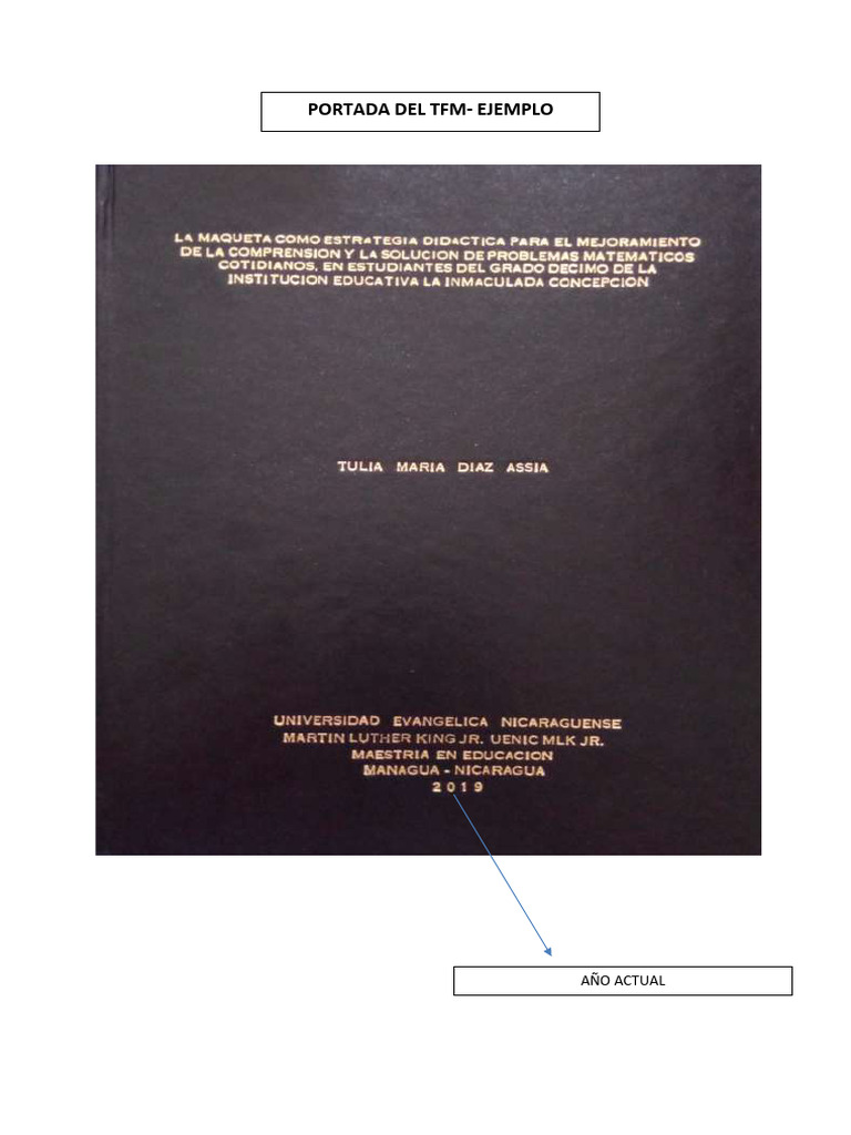 Formato de TFM Ejemplo | PDF