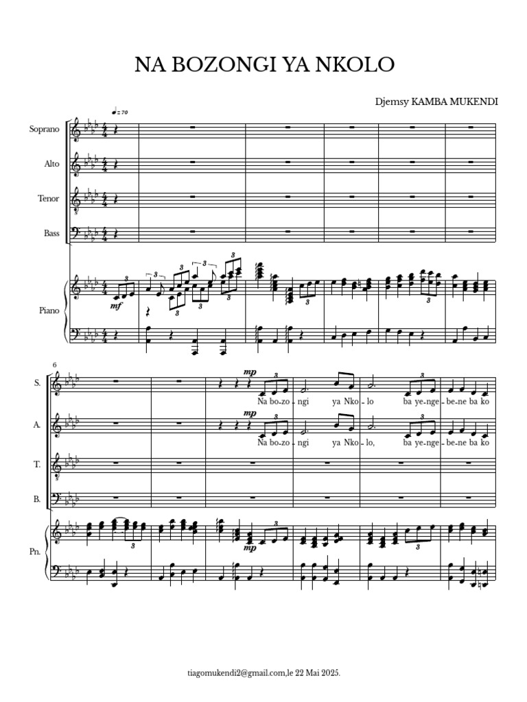 Na Bozongi Ya Nkolo - Djemsyk.m | PDF