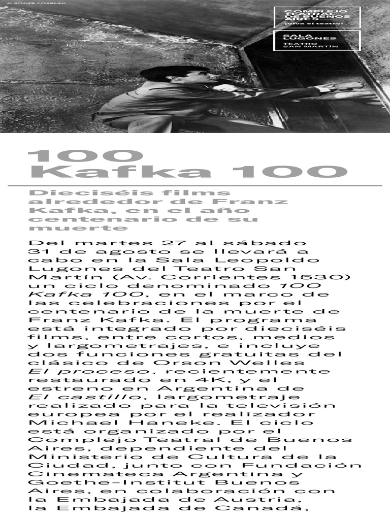 Sala Lugones - 100 Kafka 100 | PDF | Franz Kafka
