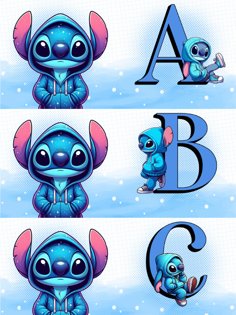 Stitch Azul A-Z | PDF