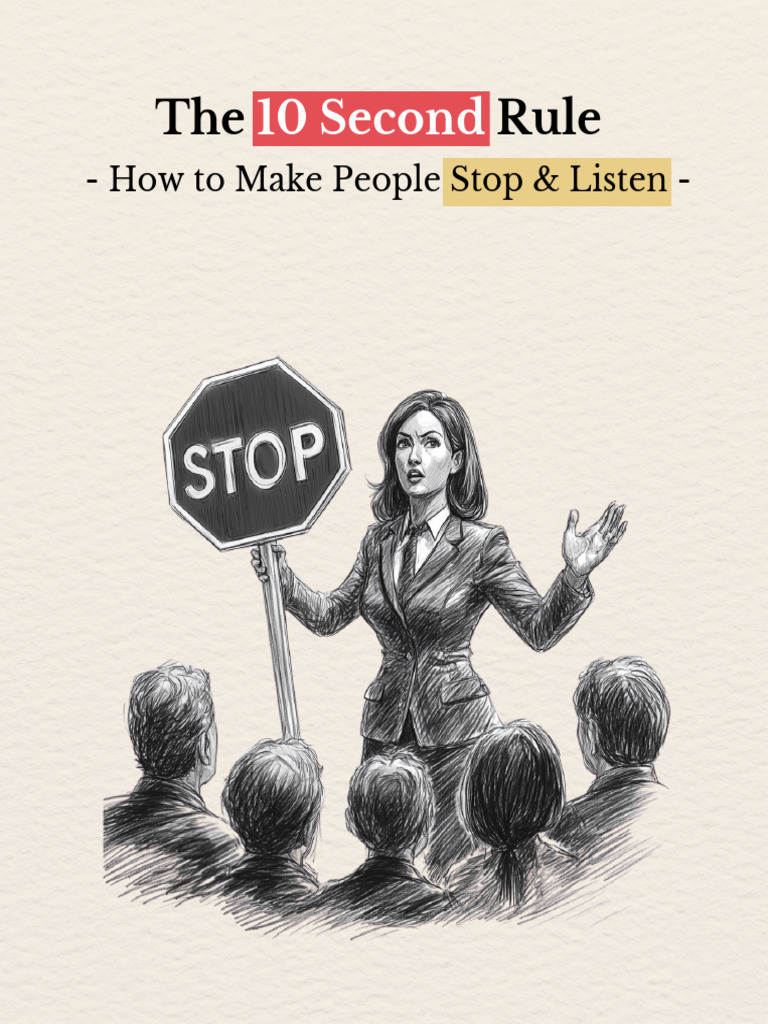 How To Make People Stop & Listen - : The Rule | PDF