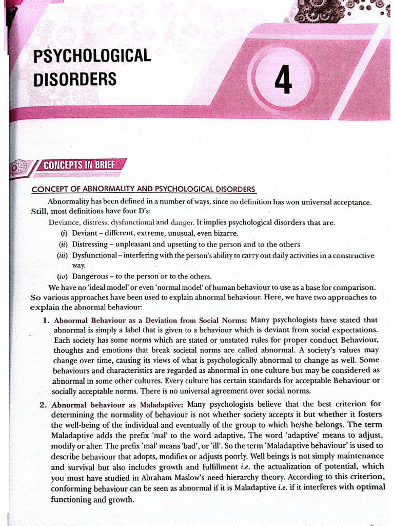 Disorders Psy | PDF