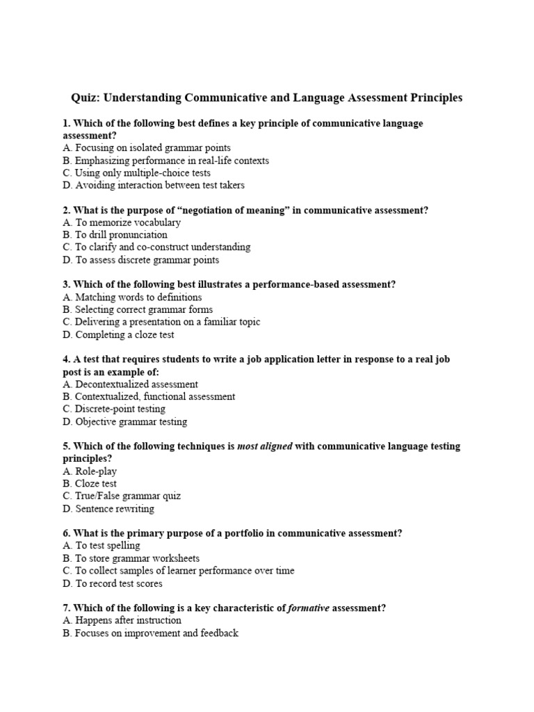 Chapter 2 Test and Key | PDF