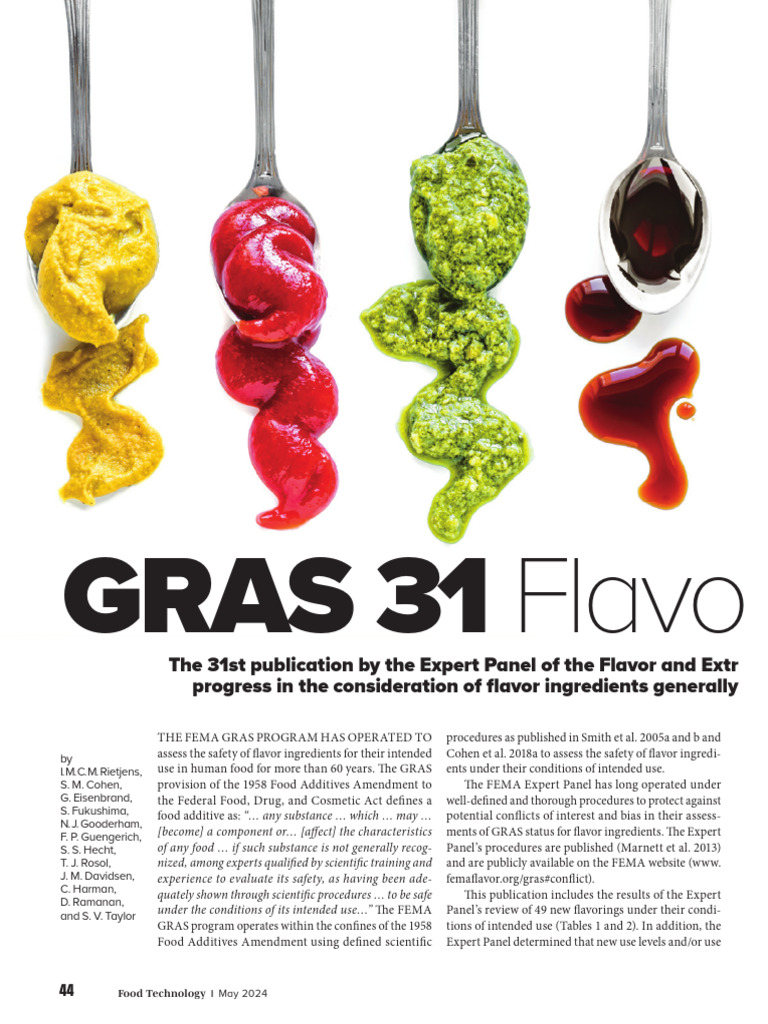 Gras 31 | PDF | Carcinogen | Pathology