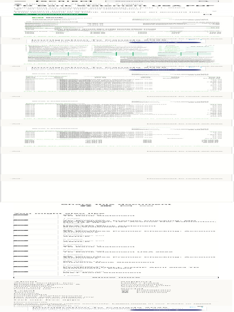 TD Bank Statement USA PDF PDF Deposit Account Debit Card | PDF | Banks | Debit Card