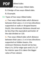 Effective Depth Calculation for Slabs | PDF | Concrete | Column